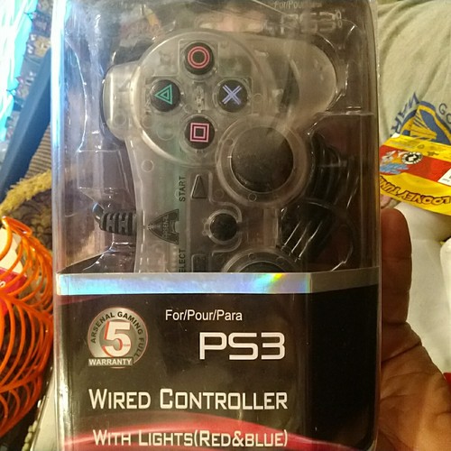 New! PS3 controller by Arsenal With Lights Red And Blue | eBay