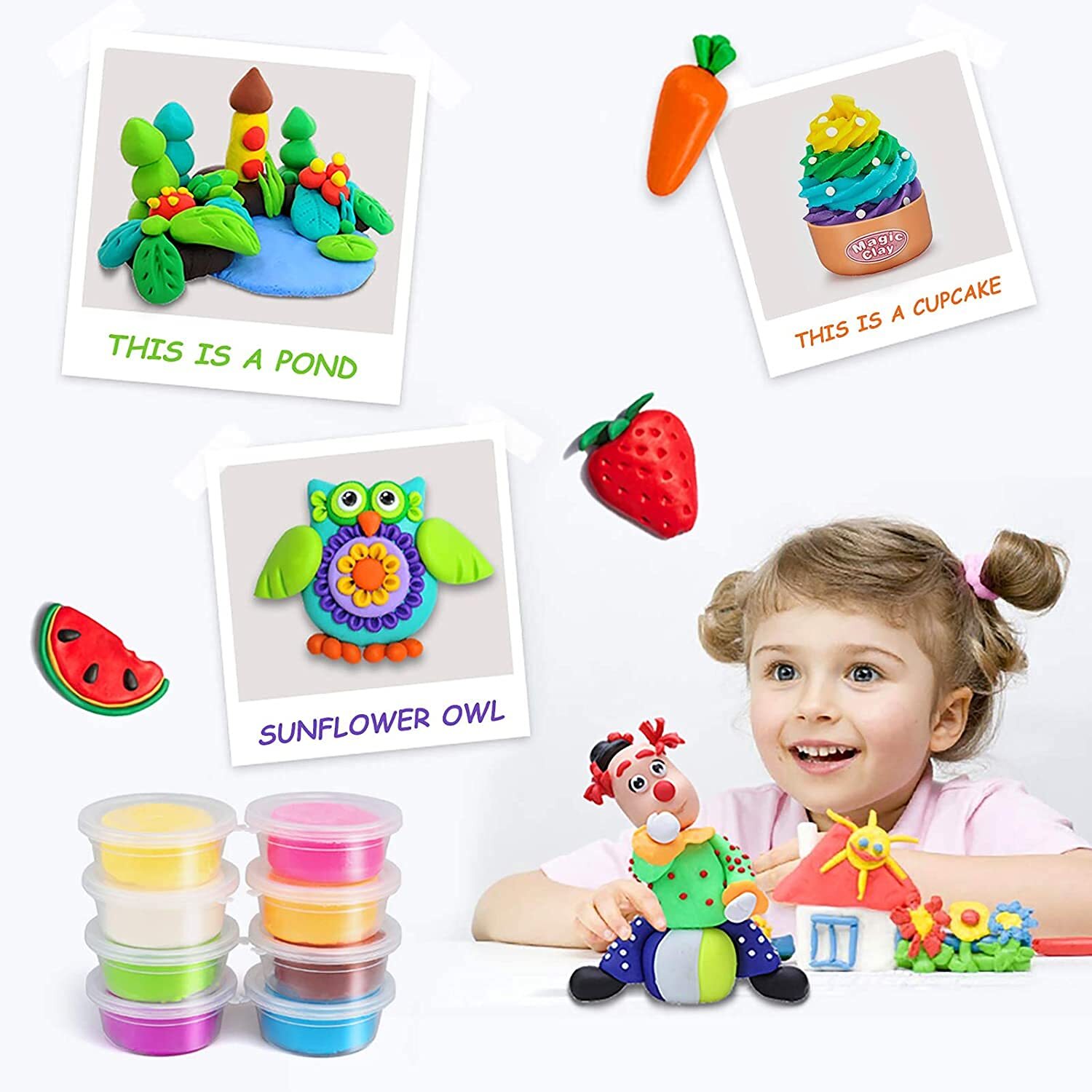 19Pcs DoughPlay Set Dough Play Tools Noodle Grinder for 3 4 5 Year Old ...