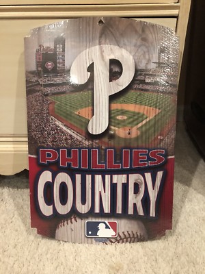 MLB Wood Phillies Country Sign | eBay