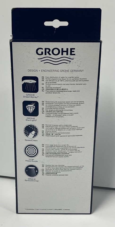 Grohe 27239000 Euphoria Massage 3-spray Hand shower | eBay Australia