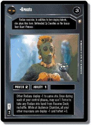 SWCCG: Greeata [Ungraded] Special Edition Star Wars CCG Decipher | eBay