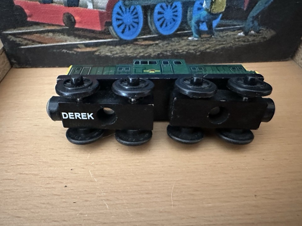 Authentic Learning Curve Wooden Thomas Train Derek the Diesel! | eBay