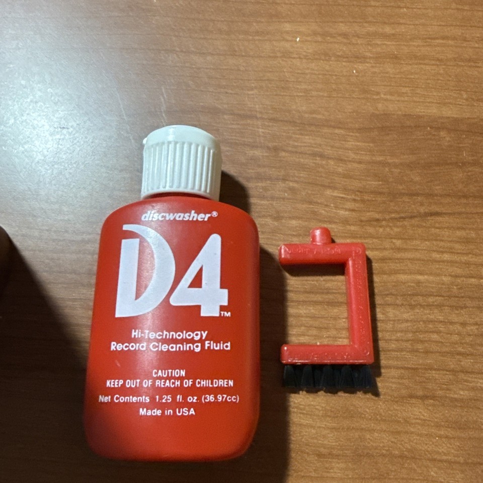 Vintage DISCWASHER D4 Vinyl Record Care System bottom of the box ...