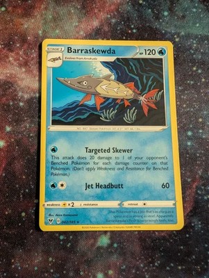 Pokémon TCG Barraskewda 42/185 | eBay