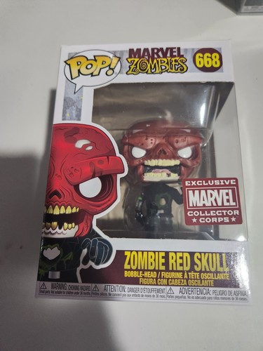 Funko POP Zombie Red Skull #668 Marvel Collector Corps Zombies | eBay