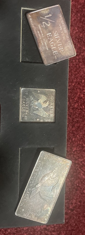 1969 W H Foster Silver Eagles Nest Set Hercaimy Enterprises Toned 19 ...