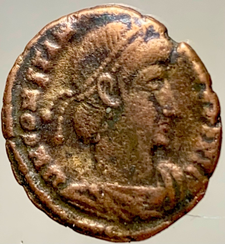 Roman Battle Scene Ancient Roman Coin 353-354 AD Emperor Constantius II ...