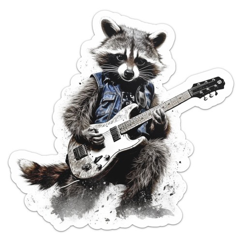 Rocking Raccoon Sticker Vinyl Car Bumper Decal | eBay