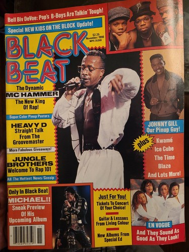 Vintage Black Beat Magazine Featuring Mc Hammer November 1990 | eBay
