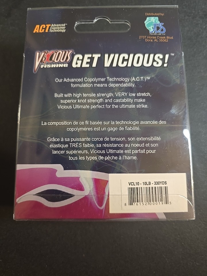 [2] 10lb Clear Vicious FIshing Line | eBay