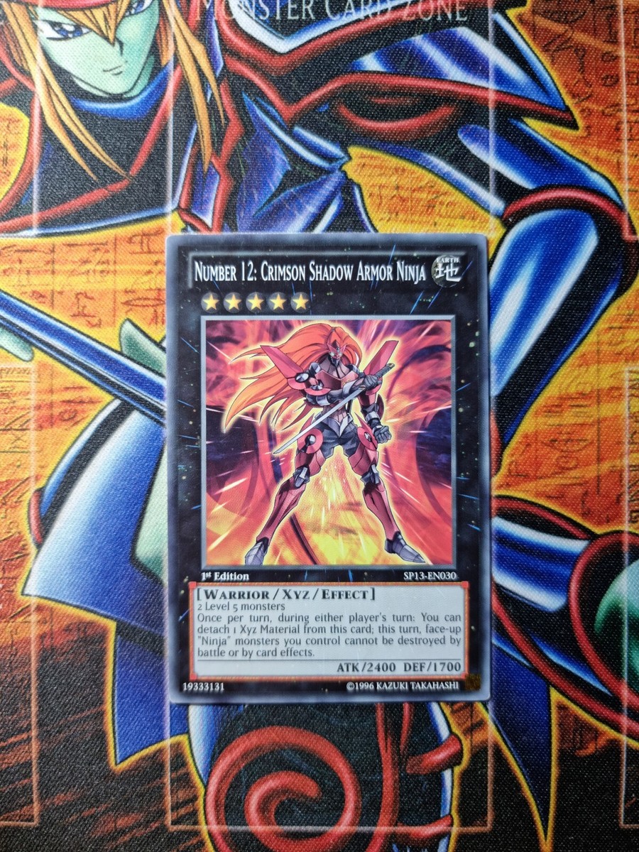 Number 12 Crimson Shadow Armor Ninja YUGIOH NUMBER 12: Crimson Shadow