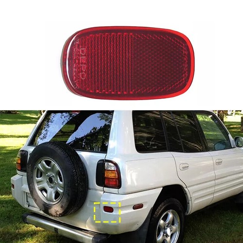 1 Pcs Left=Right Red Lens Rear Bumper Reflector Light For Toyota Rav4 ...