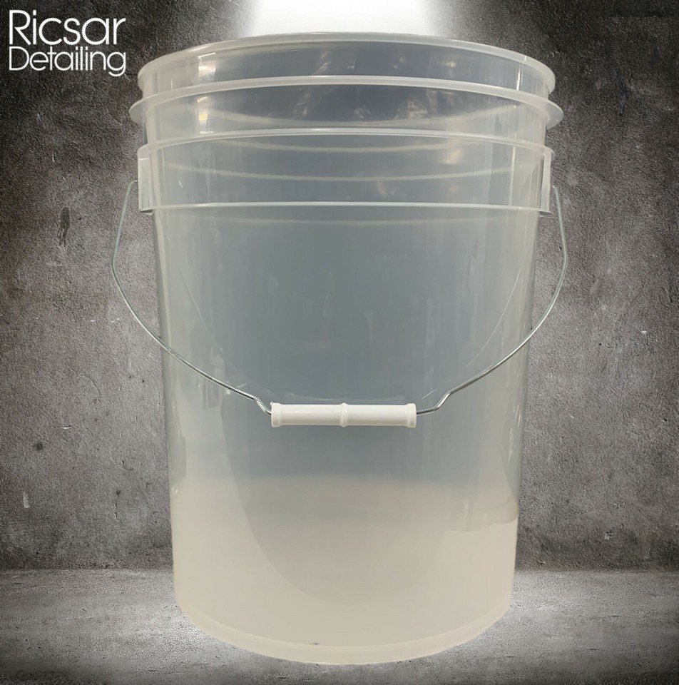 2 x The Ultimate Clear Transparent Car Wash Bucket 20L (5 Gallons) x 2 ...