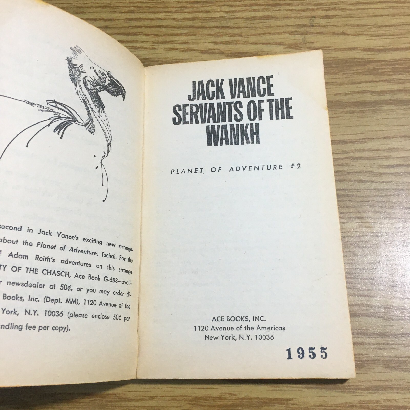 Servants of the Wankh by Jack Vance! (1969, Ace)! Planet of Adventure ...