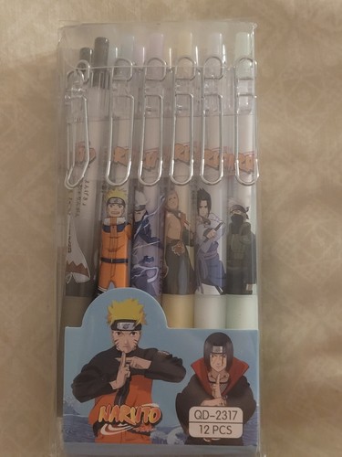 Naruto Shippuden Themed 12 Peice Pen Box Set | eBay