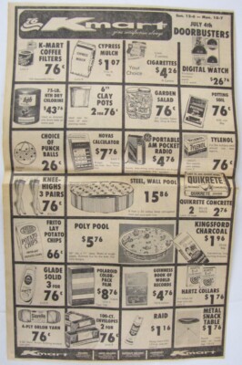 Vintage 1976 KMART Store Newspaper Print Ad | eBay