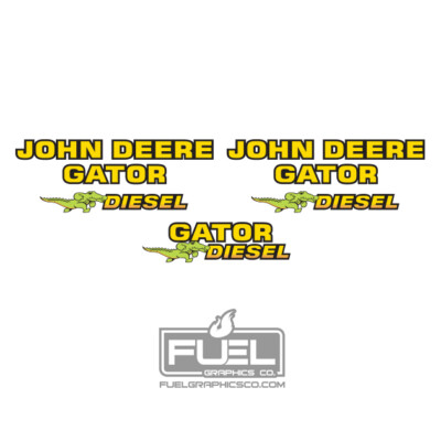 Gator Diesel Utility Vehicle Premium Decal 7-piece Set - UTV Decal Set ...