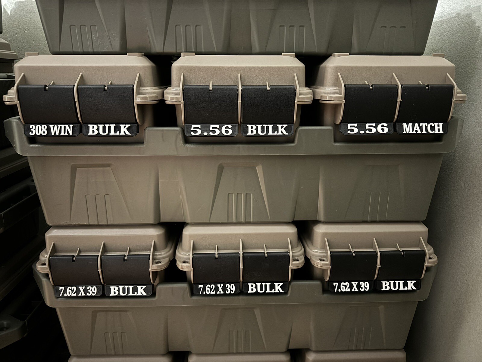 MTM Ammo Can Identification Tags Labels AC3C AC4C AC5C Caliber ID ...