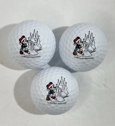 Disney Winter Summerland Mickey Santa Sand Castle LE Golf Balls - Lot ...