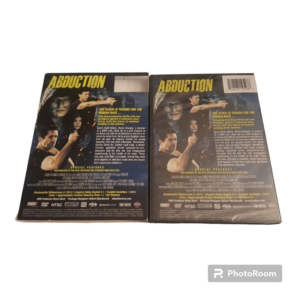 Abduction DVD With Extended Director's Cut And Slipcover NEW ...