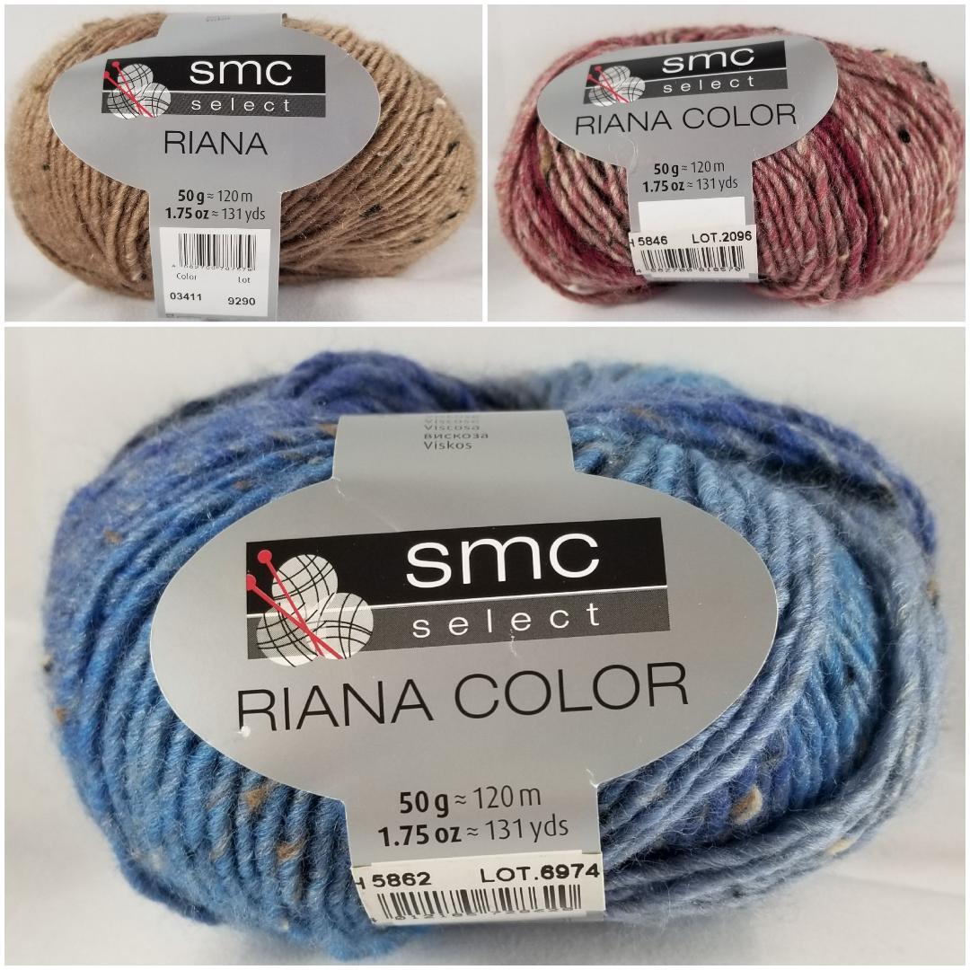 SMC Select Yarn Riana Color 50% New Wool 45% Acrylic 5% Viscose 131y ...