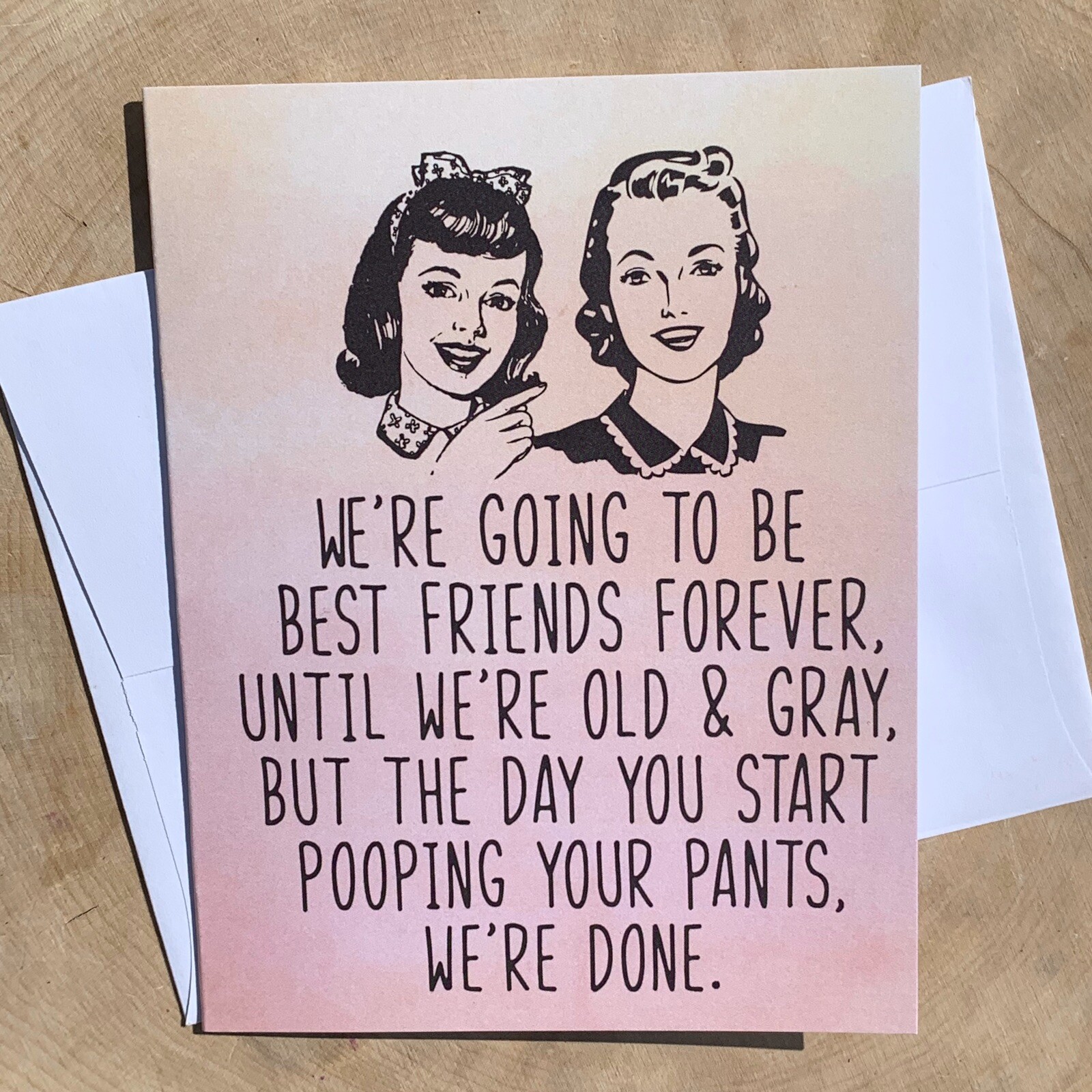 Pooping Pants Funny Best Friend Greeting Cards Funny Birthday Sister ...