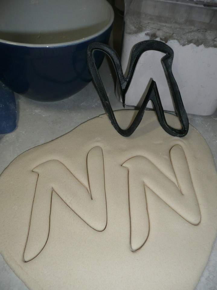 LETTER N UPPERCASE FANCY STYLIZED FONT ALPHABET SPECIAL COOKIE CUTTER ...