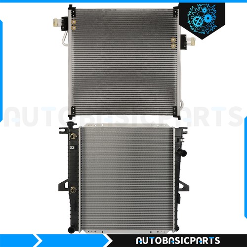 For 1998-2007 Ford Ranger 3.0L Aluminum Radiator & AC Condenser Cooling ...