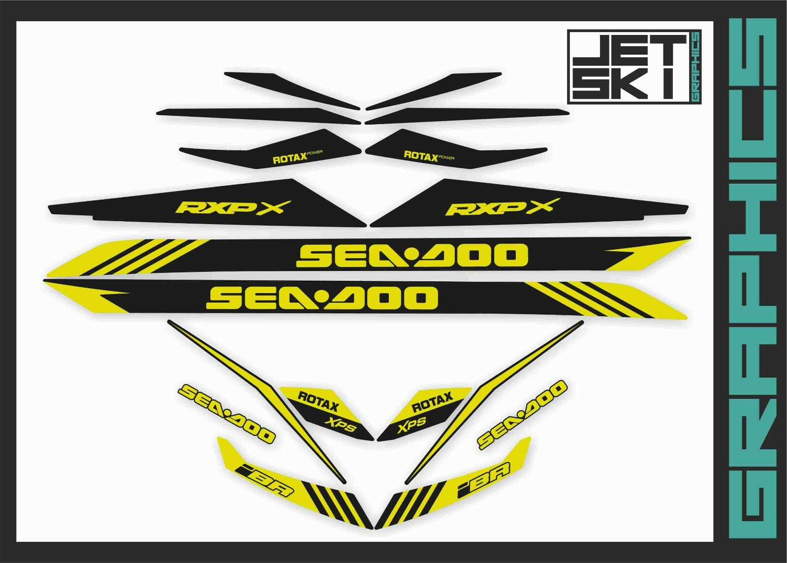 SEADOO RXP 300 graphics kit decals stickers set Aufkleber satz grafik ...
