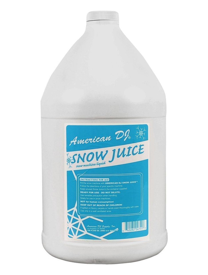 American DJ Snow Fluid/Juice Gallon of Water Based Snow Liquid (See Our ...