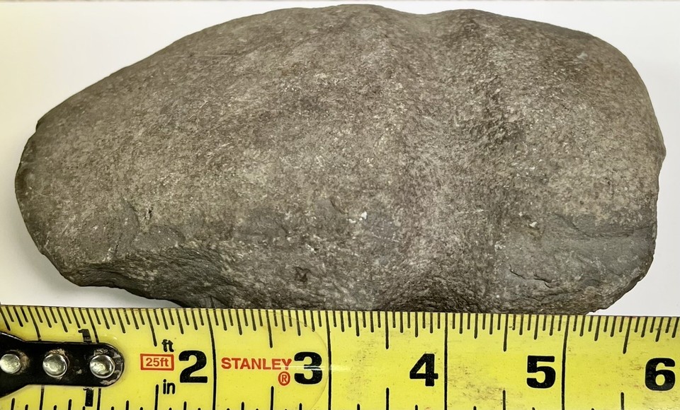 Authentic Grooved Hard Stone 4" x 6" Axe Head Indian Artifact Darke ...