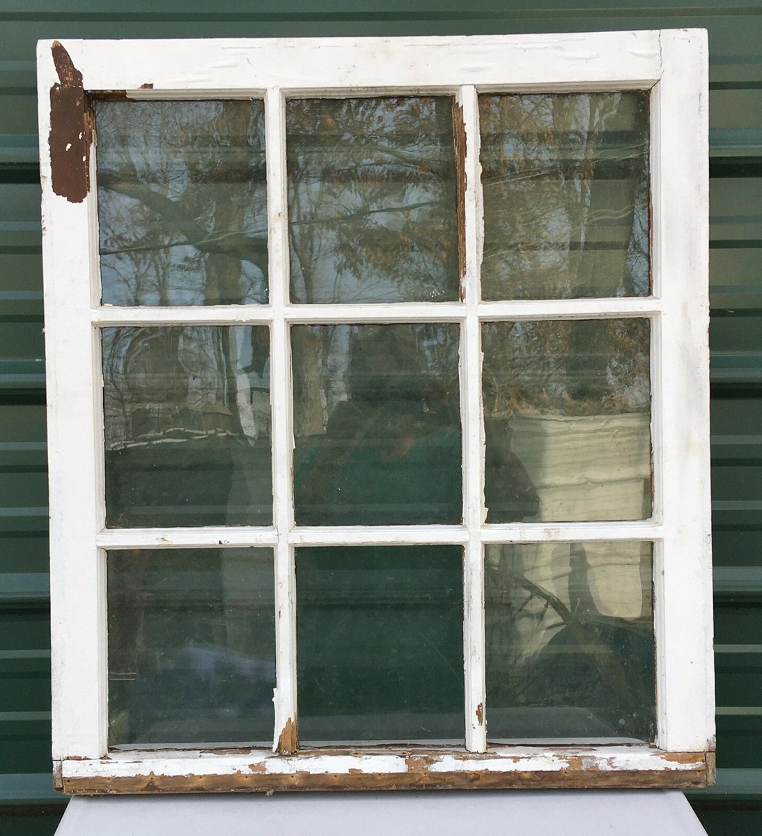Weathered Wood Window Frame