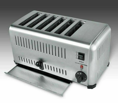 Stainless Steel 6-slice Electric Bread Toaster Machine Commercial Use ...