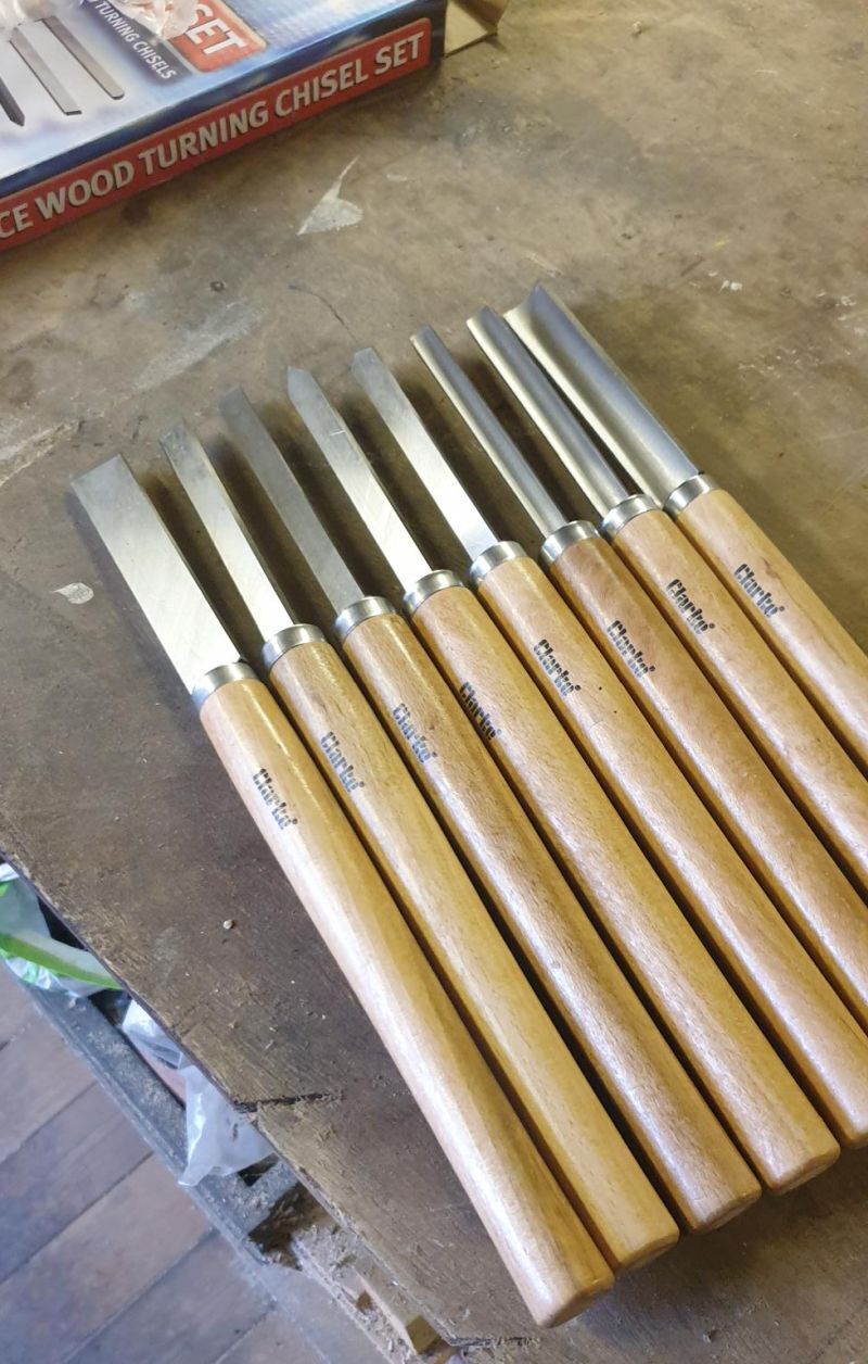 Chisel set. Clarke Wood Turning chisel set. 8 piece chisel set | eBay UK