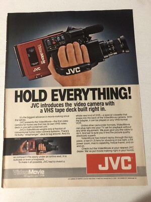 1984 JVC Video Camera Camcorder Vintage Print Ad Advertisement pa15 | eBay