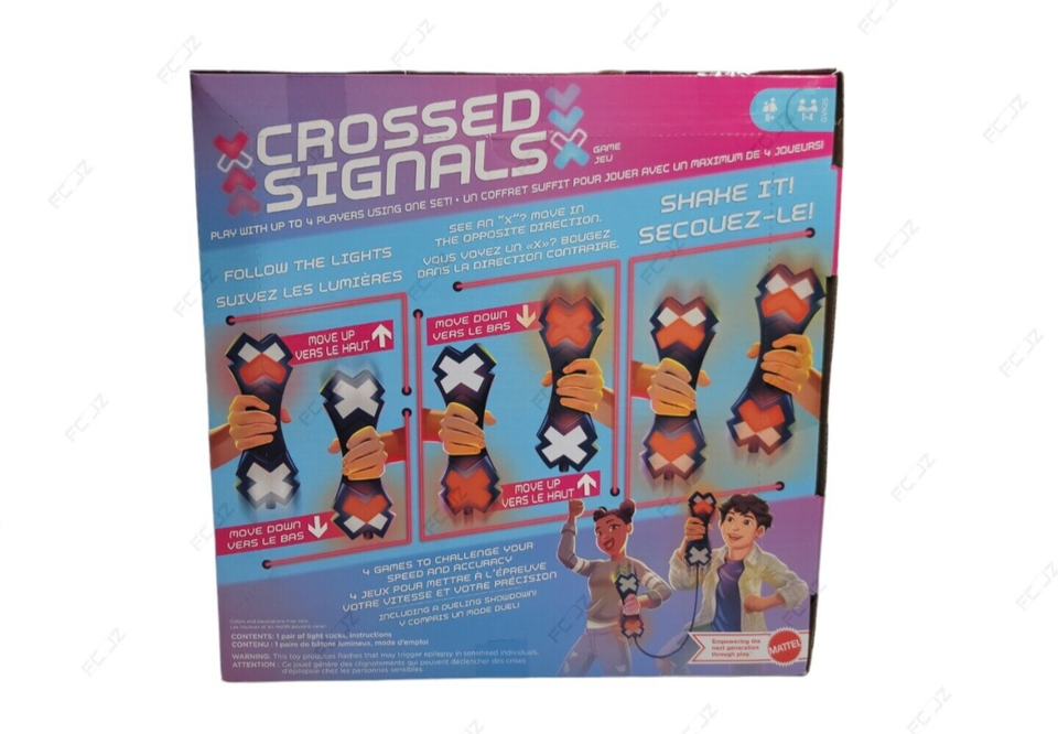 Mattel Games Crossed Signals Game for Kids & Adults, 1-4 Players - NEW ...
