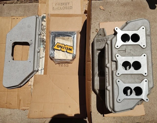 Weiand Vintage Six Pack 6 Cross RAM Crossram 440 RB Intake Manifold ...