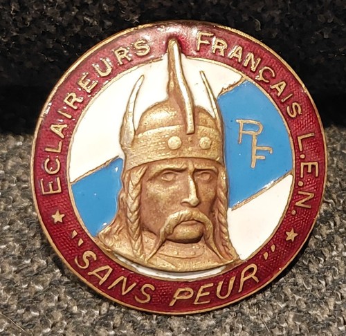 Insigne Scout Scoutisme Éclaireurs français par Pierre de Coubertin | eBay