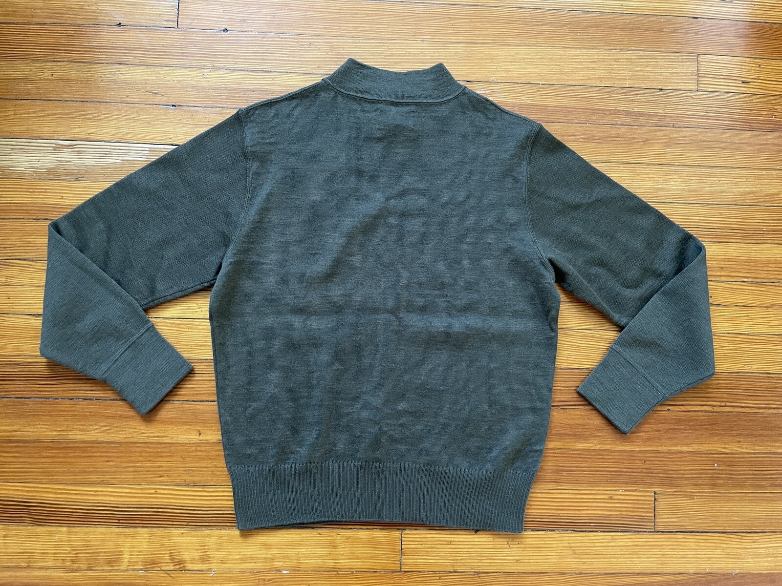 Filson Lightweight Wool Sweater Olive Green Mock Neck… - Gem