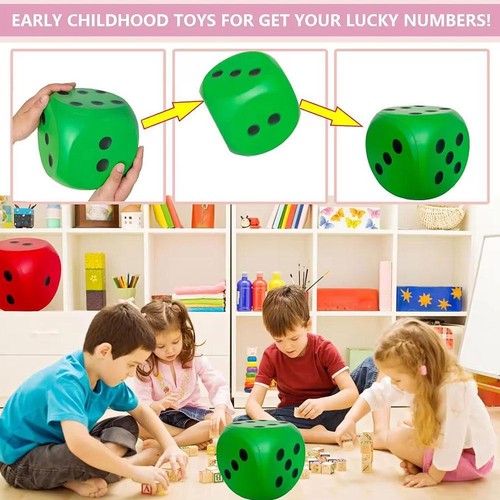 Large PU Dice Game Entertainment Number Dice Children Hot Toy Squeeze ...