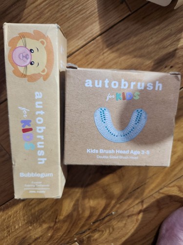Auto Brush For Kids HEAD AGE 3 -5 AND BUBBLEGUM TOOTHPASTE | eBay