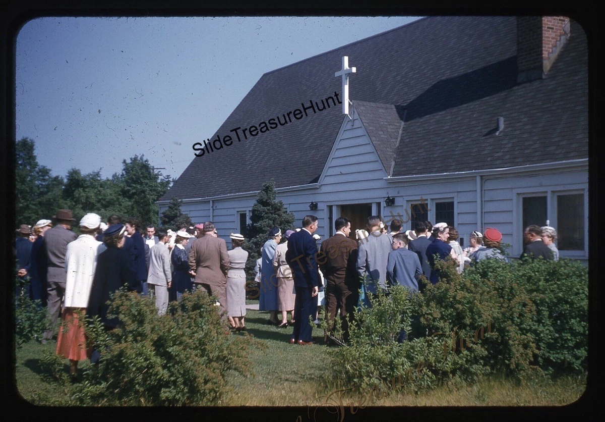 People Outside Church