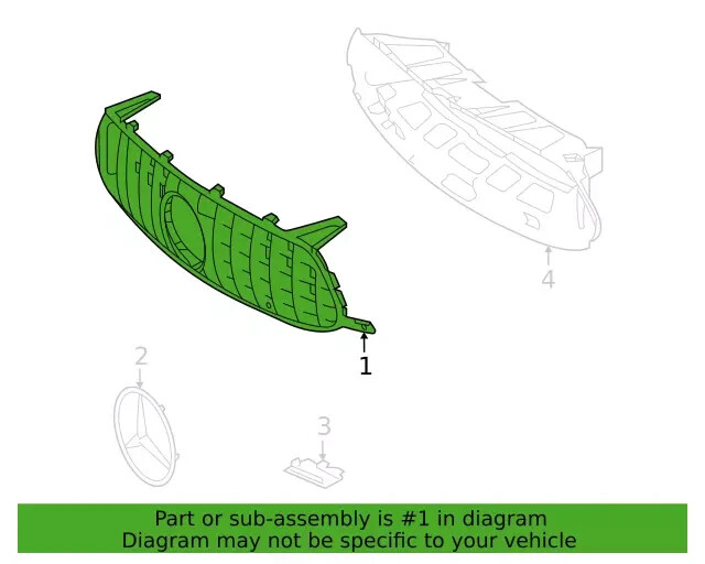2908859300 Mercedes Benz AMG GT63 S AMG GT63 AMG GT53 2023 Front Grille ...