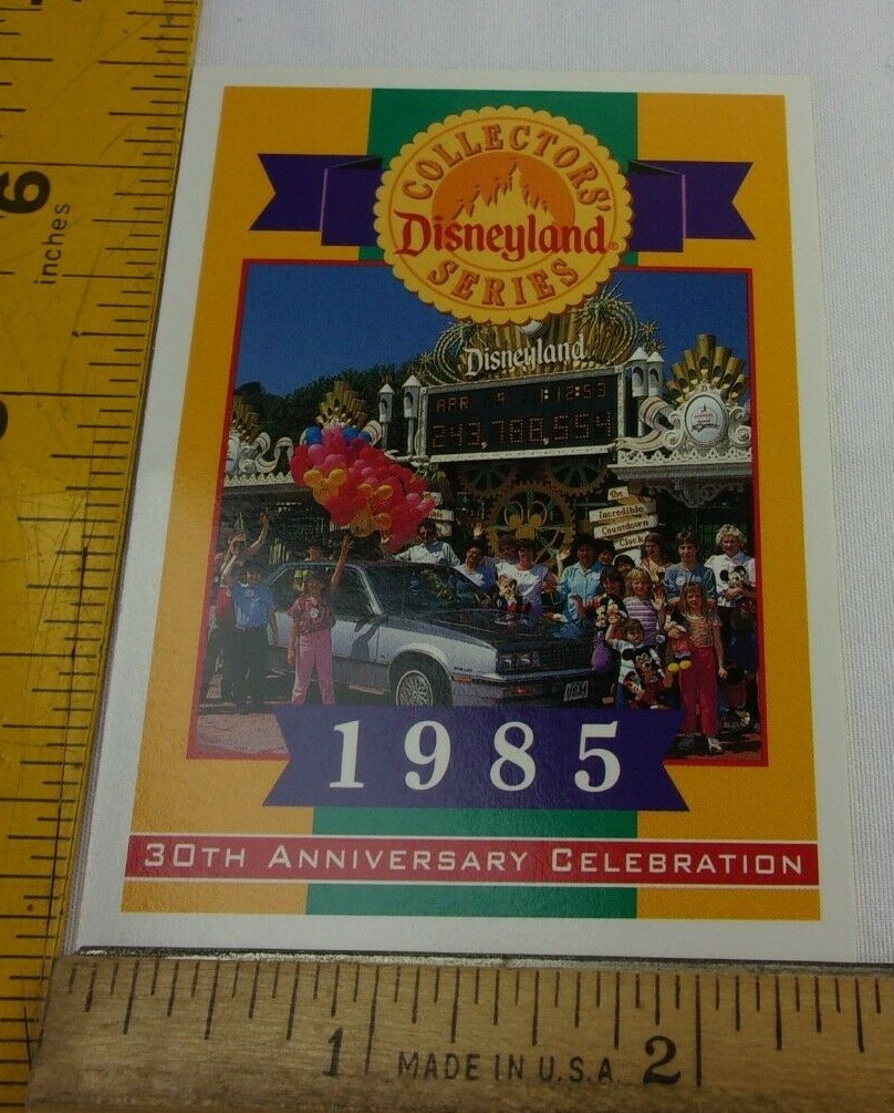 1985 Disneyland 30th Anniversary Celebration collectors series numbered ...