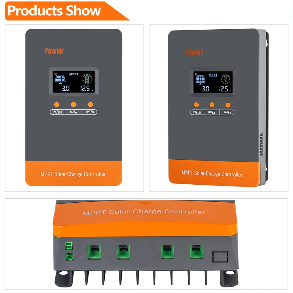 12/24/36/48V 20/30/40/60A MPPT Solar Charge Controller Panel Battery ...