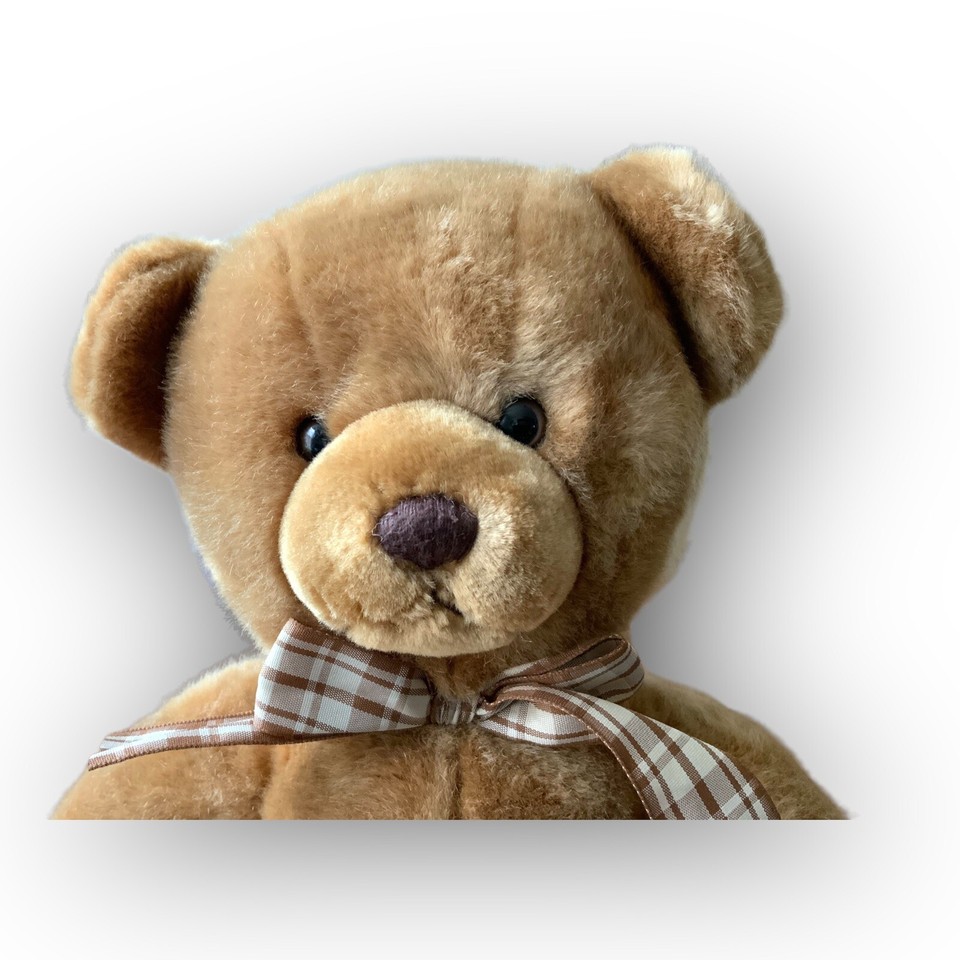 Russ THEODORE Teddy Bear Plush Brown Bow 12” Stuffed Animal | eBay