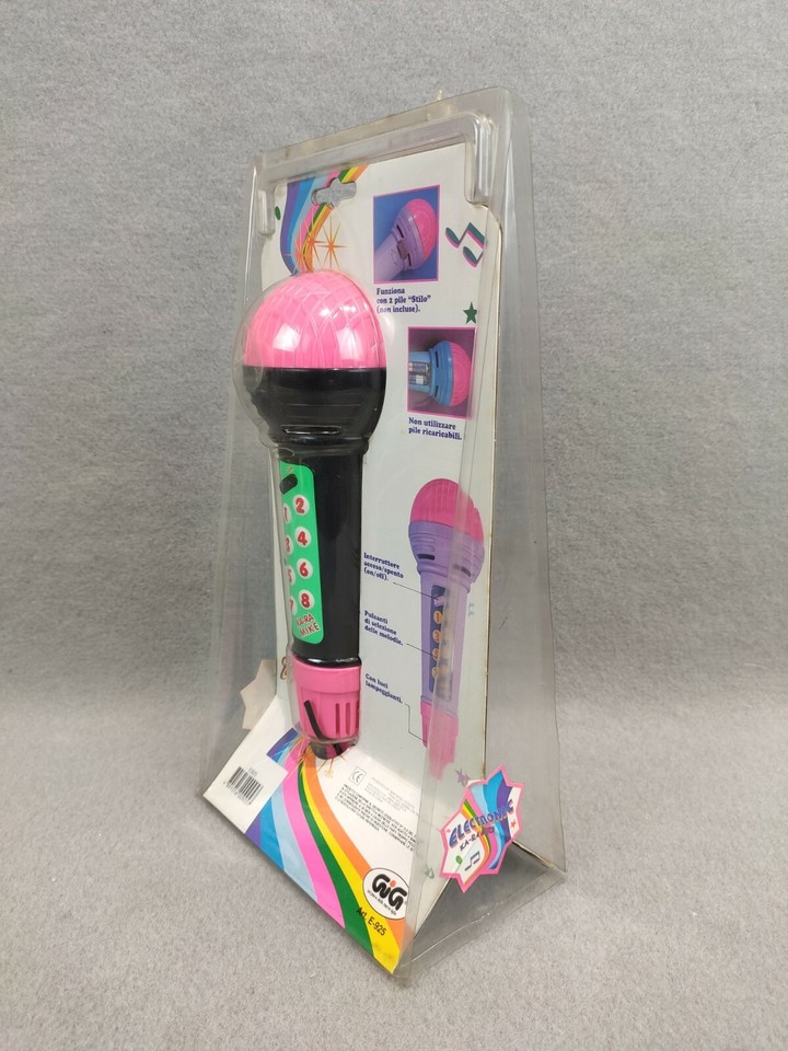 Ka-Ra Mike Microphone Karaoke New Vintage Gig Electronic 8 Pre-Recorded ...