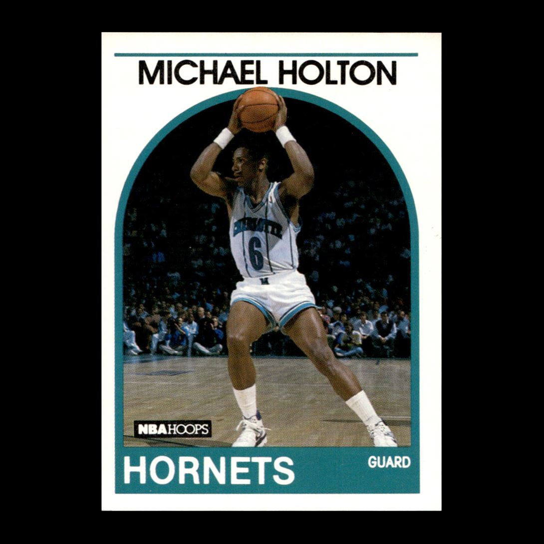 Michael Holton 1989-90 Hoops Rookie Charlotte Hornets #119 R328Y 39 | eBay
