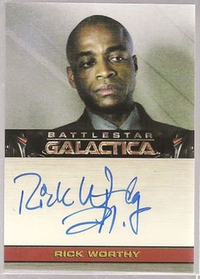 Battlestar Galactica Season 4 Auto Rick Worthy LIMITED | eBay