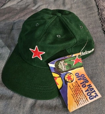 Heineken US Open 1998 Giveaway Hat Vintage Green New w Tags Star Logo ...